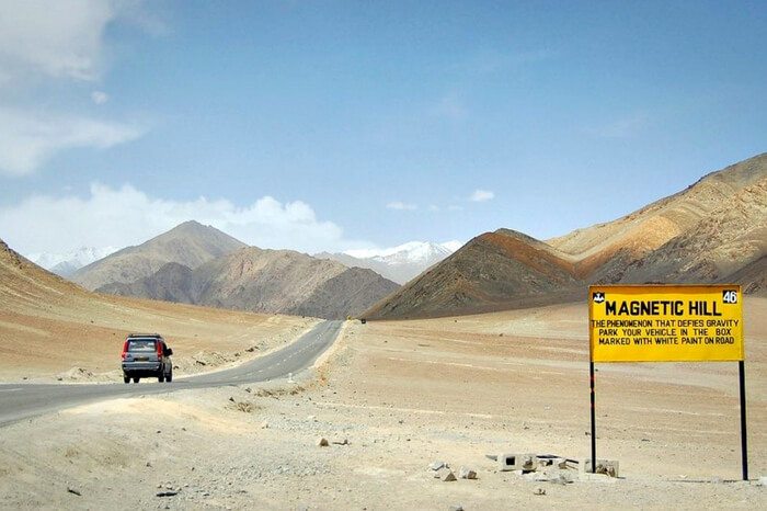 Magnetic Hill In Ladakh: Visit This Mystifying Spot In 2019